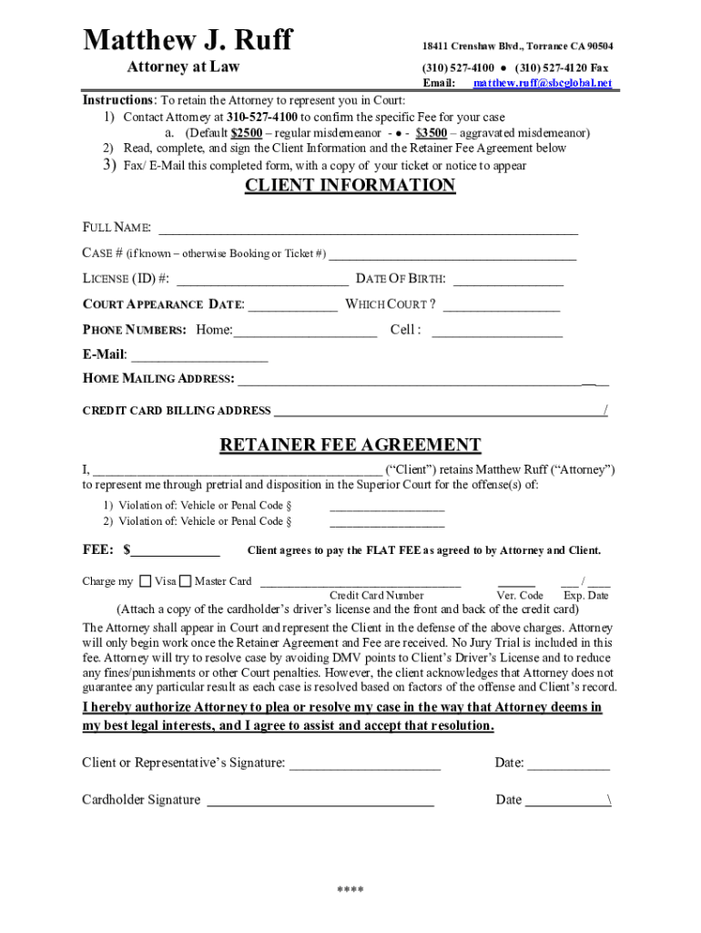 Fillable Online Matthew J. Ruff, Top Assault and Battery Attorney Fax ...