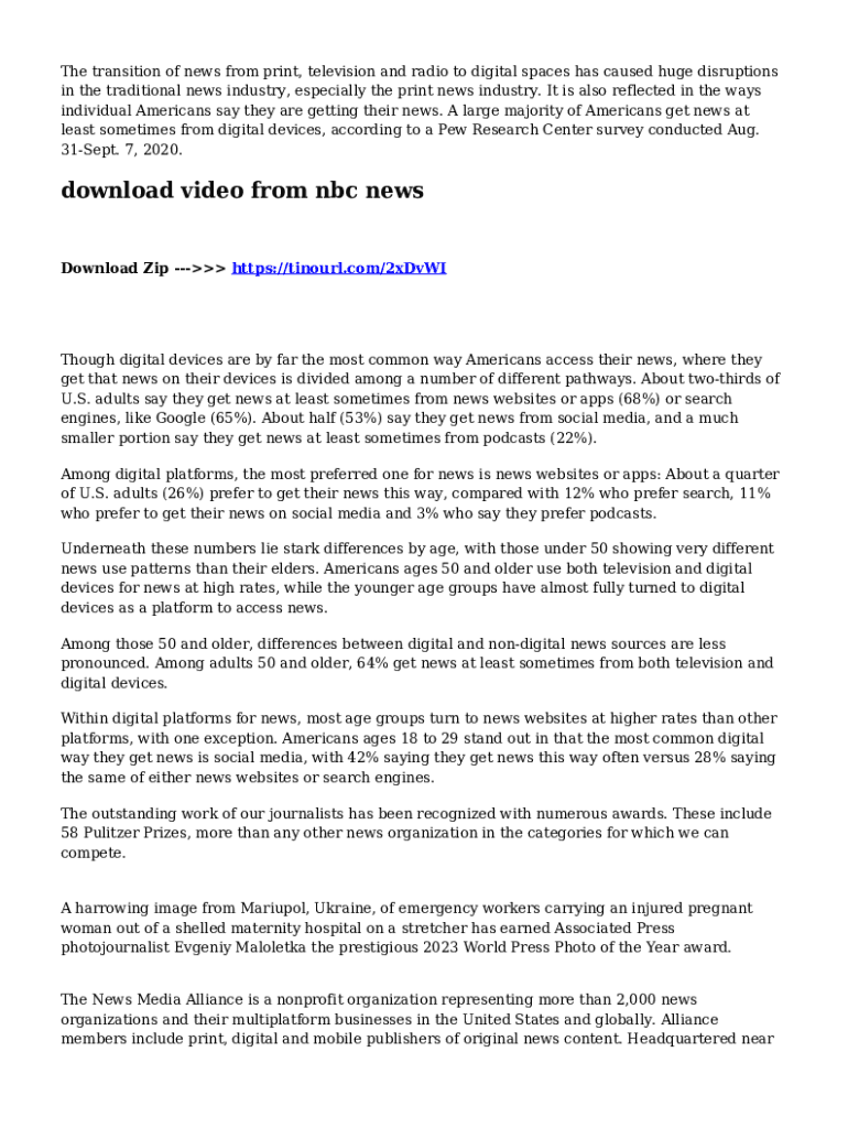 Fillable Online News Source Trends - Media Accuracy, Media Bias, and ... Fax Email Print - pdfFiller