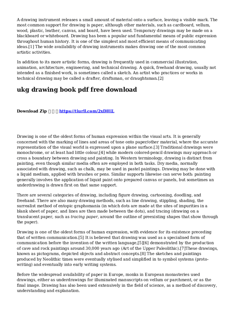 Ukg Drawing Book Pdf - Fill Online, Printable, Fillable, Blank | pdfFiller