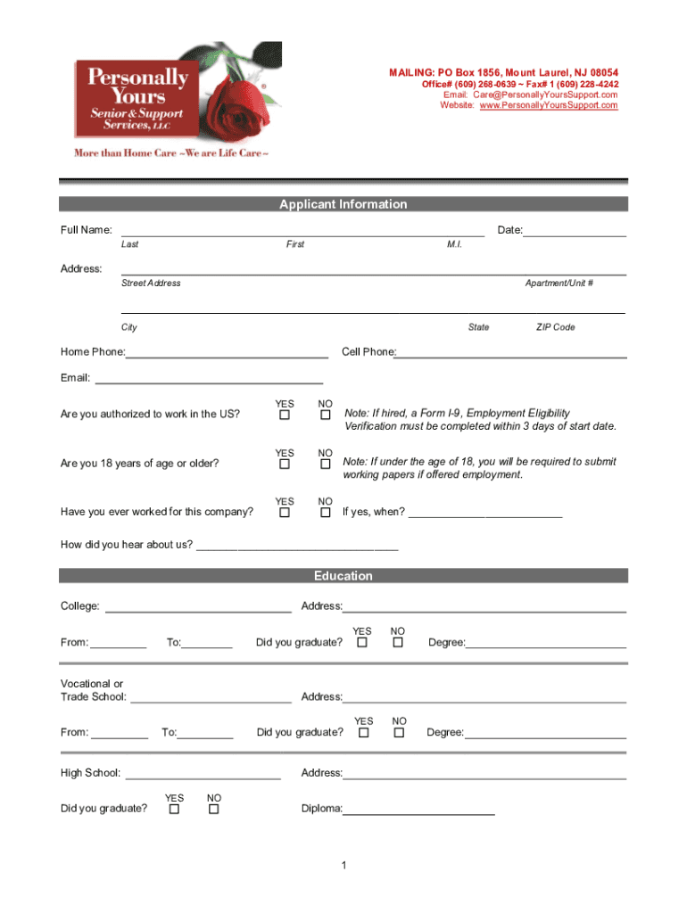 Fillable Online Frequently Asked Questions for In Home Senior Care Services ... Fax Email Print ...