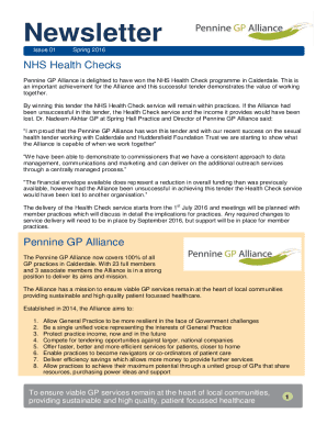 Fillable Online NHS Health Check implementation review and action plan ...