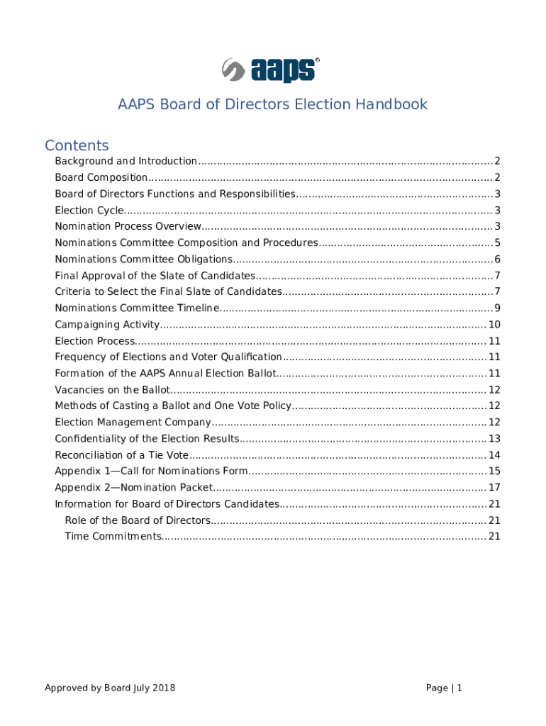 Nominations Committee Composition and Procedures Doc Template | pdfFiller
