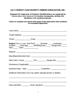 Fillable Online Neighborhood Covenants Fax Email Print - pdfFiller