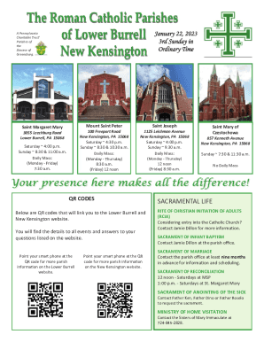 Fillable Online Mount Saint Peter Church, New Kensington Fax Email ...
