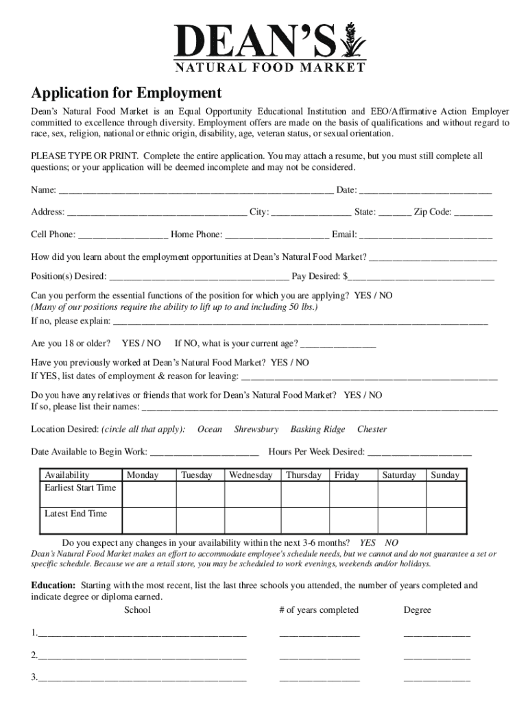 Fillable Online Affirmative Action/Equal Opportunity Employer Statements Fax Email Print - pdfFiller