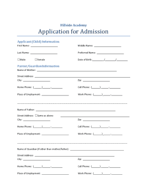 Fillable Online Parent/Guardian Questionnaire - The Discovery School ...