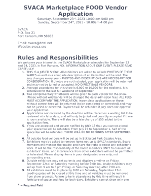 SVACA Applications - Fort Ransom Doc Template | pdfFiller