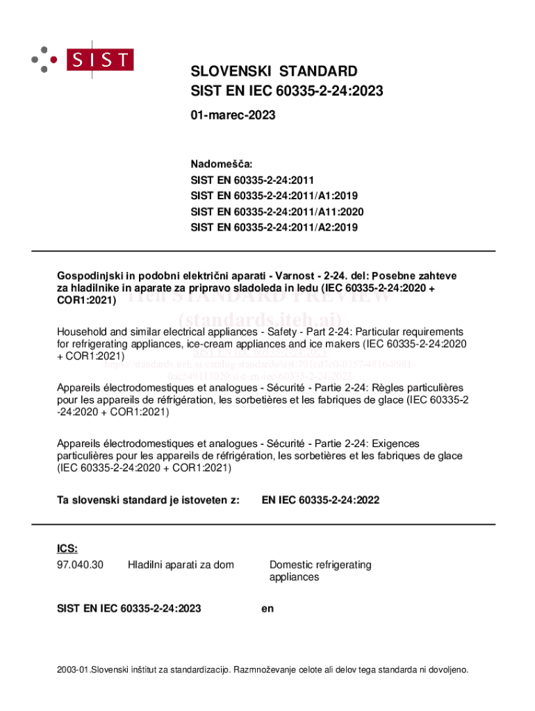 Fillable Online Gospodinjski in podobni elektrini aparati - Varnost - 2-24 Fax Email Print ...