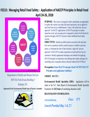 Fillable Online FD215: Managing Retail Food Safety : Application of ...
