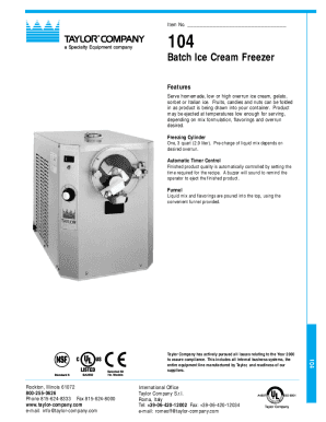 Fillable Online ice cream samples Fax Email Print - pdfFiller