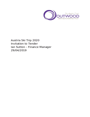 Appendix AResponse to Tender Doc Template | pdfFiller