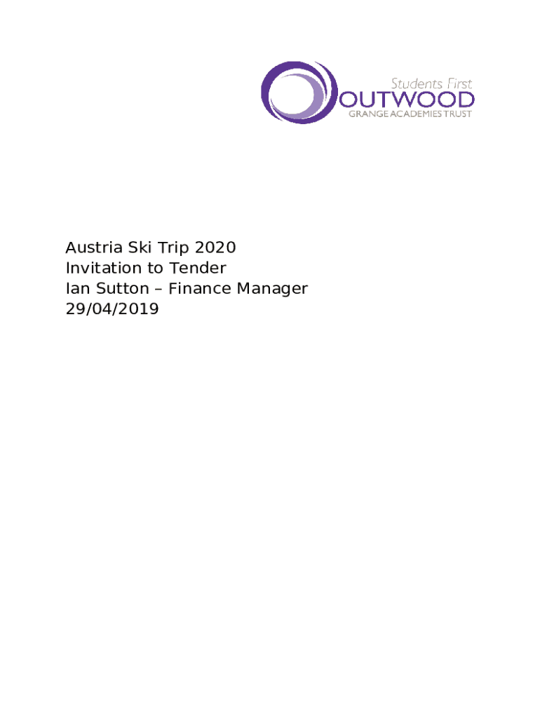 Appendix AResponse to Tender Doc Template | pdfFiller