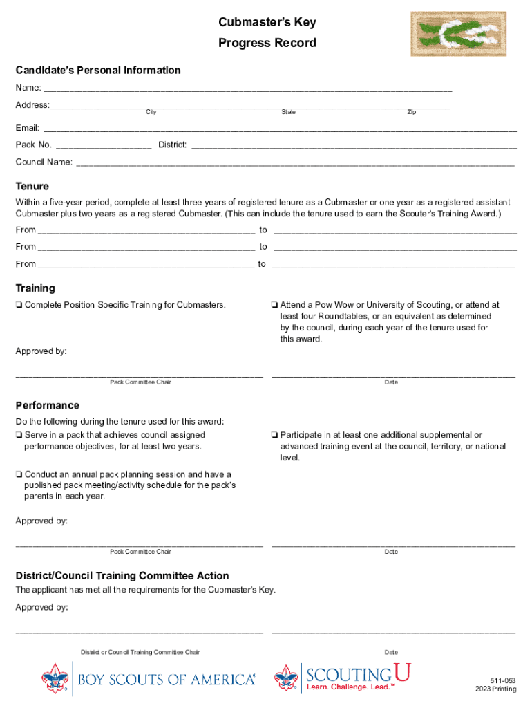 Fillable Online Family of Scouting Declaration Form Fax Email Print ...