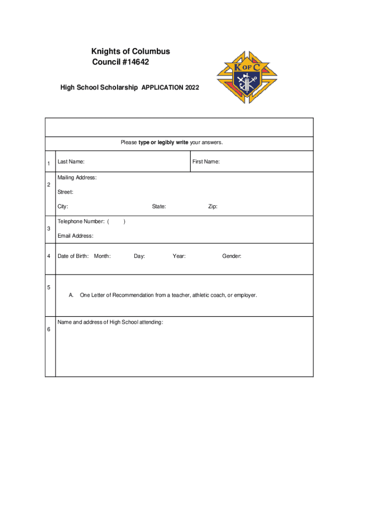Fillable Online knights of columbus - mumford council #365 Fax Email ...