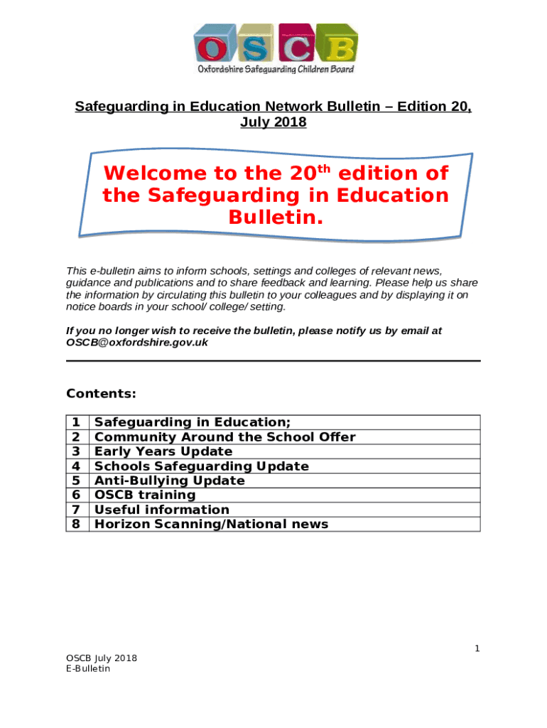 Safeguarding guidance and policies for education settings Doc Template | pdfFiller