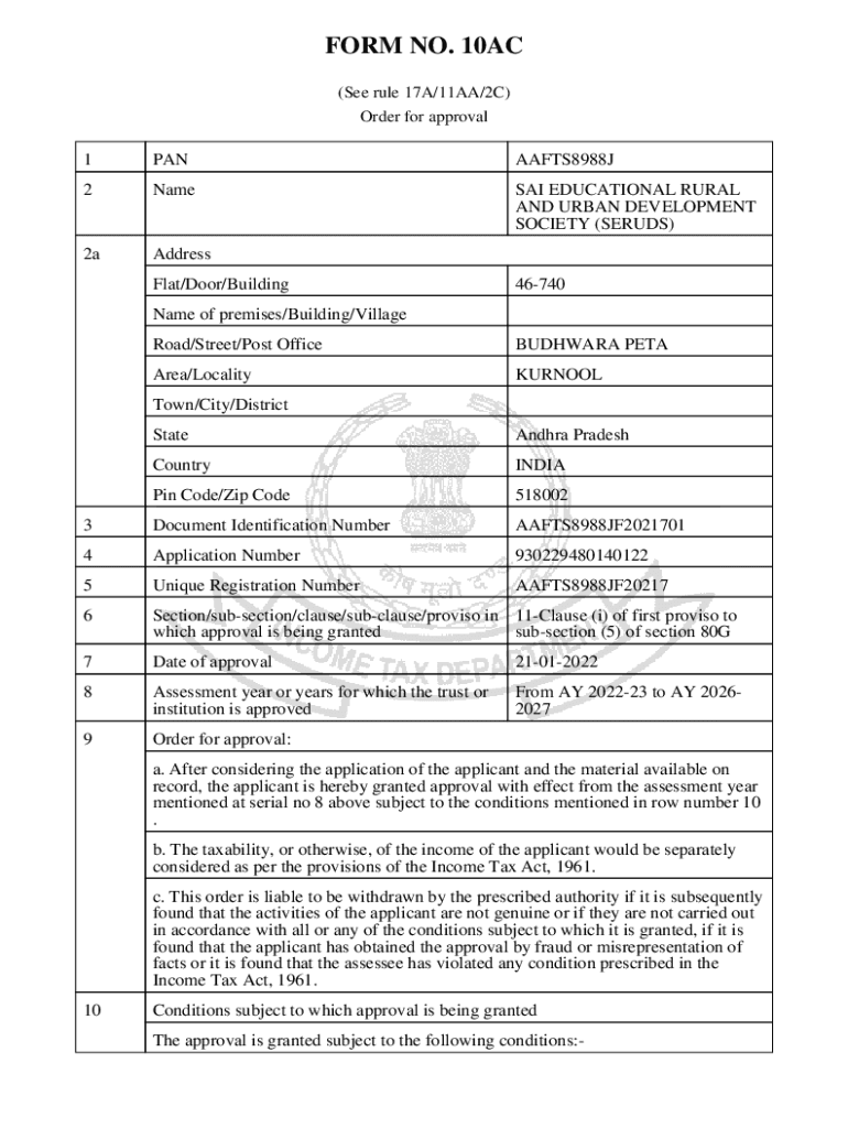 Fillable Online SAI EDUCATIONAL RURAL Fax Email Print - pdfFiller