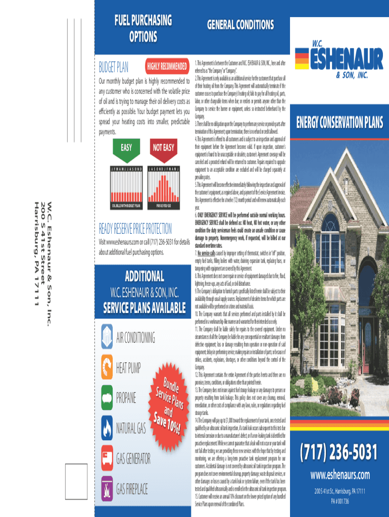 Fillable Online HEAT PUMP & AIR CONDITIONING MAINTENANCE PLANS Fax Email Print - pdfFiller