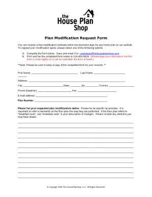 How to Request Modification Services Doc Template | pdfFiller