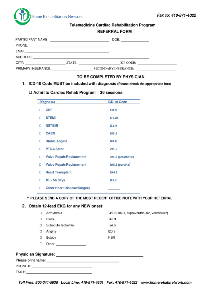 Fillable Online Billing and Coding: Outpatient Cardiac Rehabilitation ...
