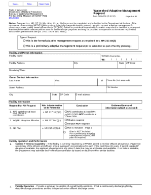 Fillable Online Form 3200-139 Watershed Adaptive Management Request ...
