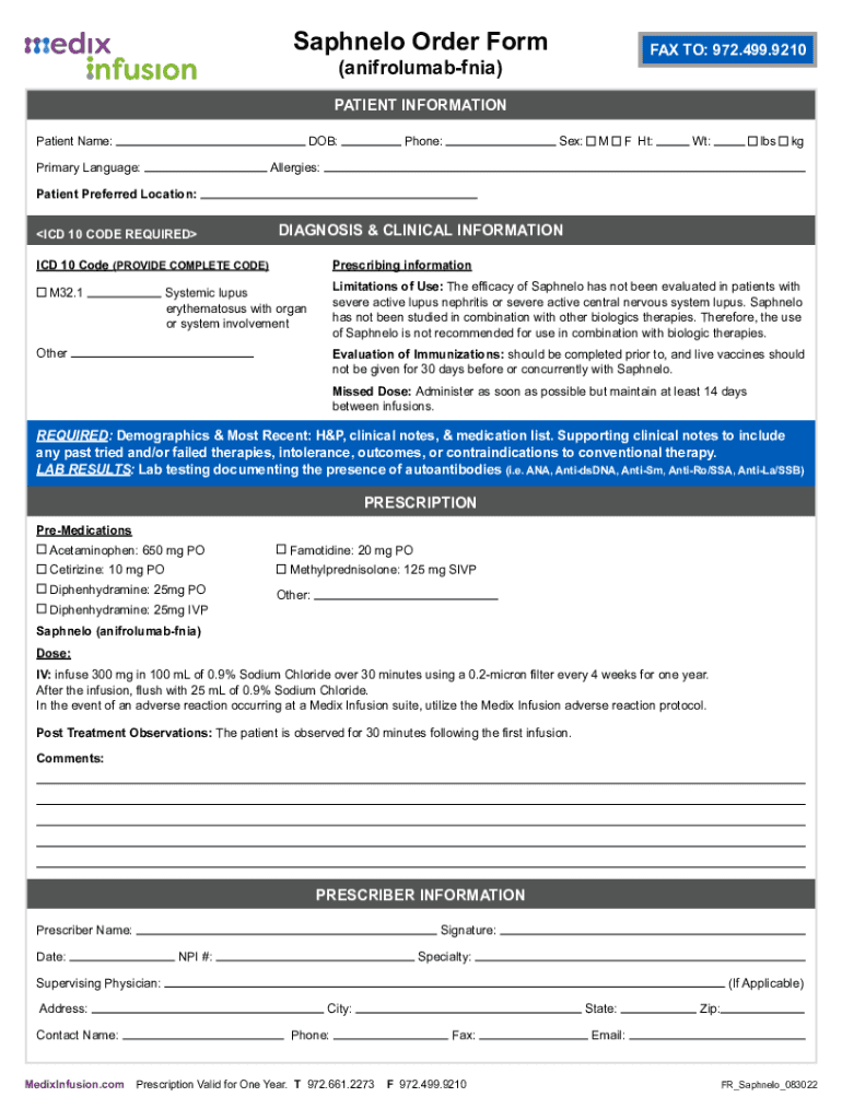 Fillable Online Anifrolumab-fnia Injection, for Intravenous Use ...