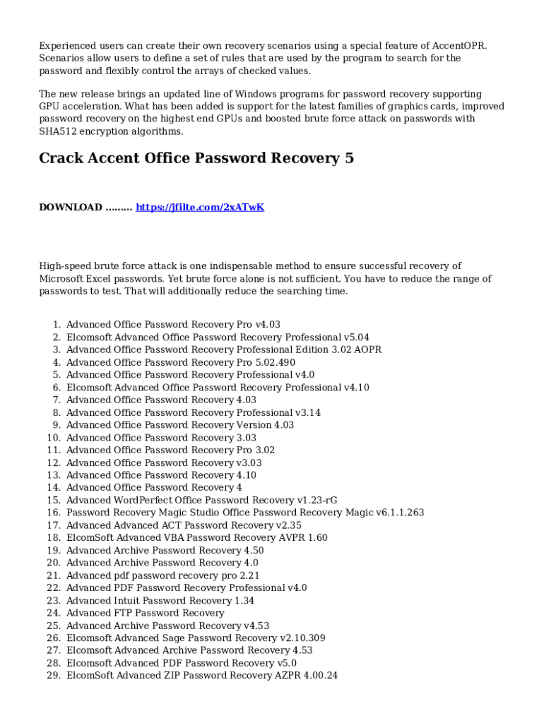 Fillable Online Quick Way to Recover an Lost OpenOffice Password Fax Email Print - pdfFiller