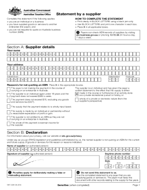 Fillable Online How To Fill Out Statement By A Supplier Form Fax Email ...