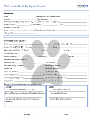 Fillable Online Veterinary Hospital Care for Pets: A Comprehensive ...