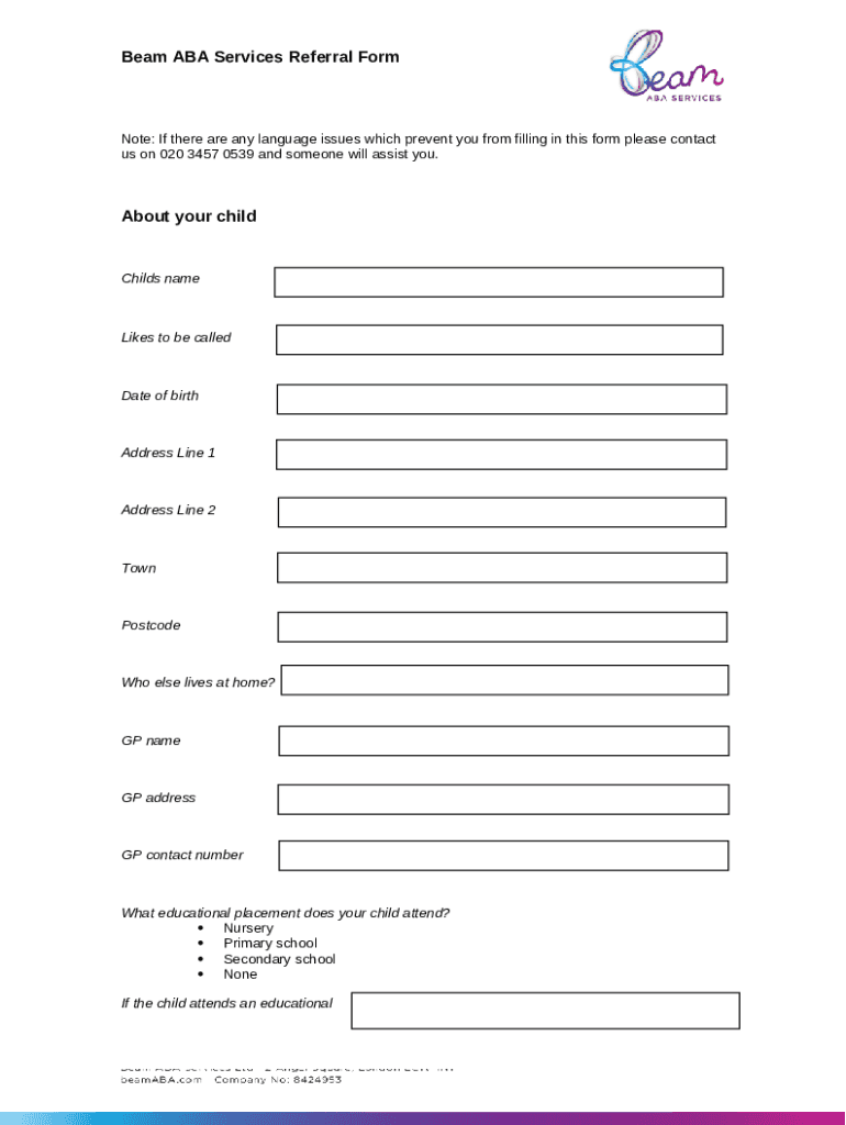 Download referral as Word Doc Doc Template | pdfFiller