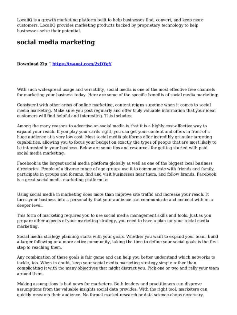 Fillable Online LocaliQ Reveals New Logo and 'Seize Your Potential ...