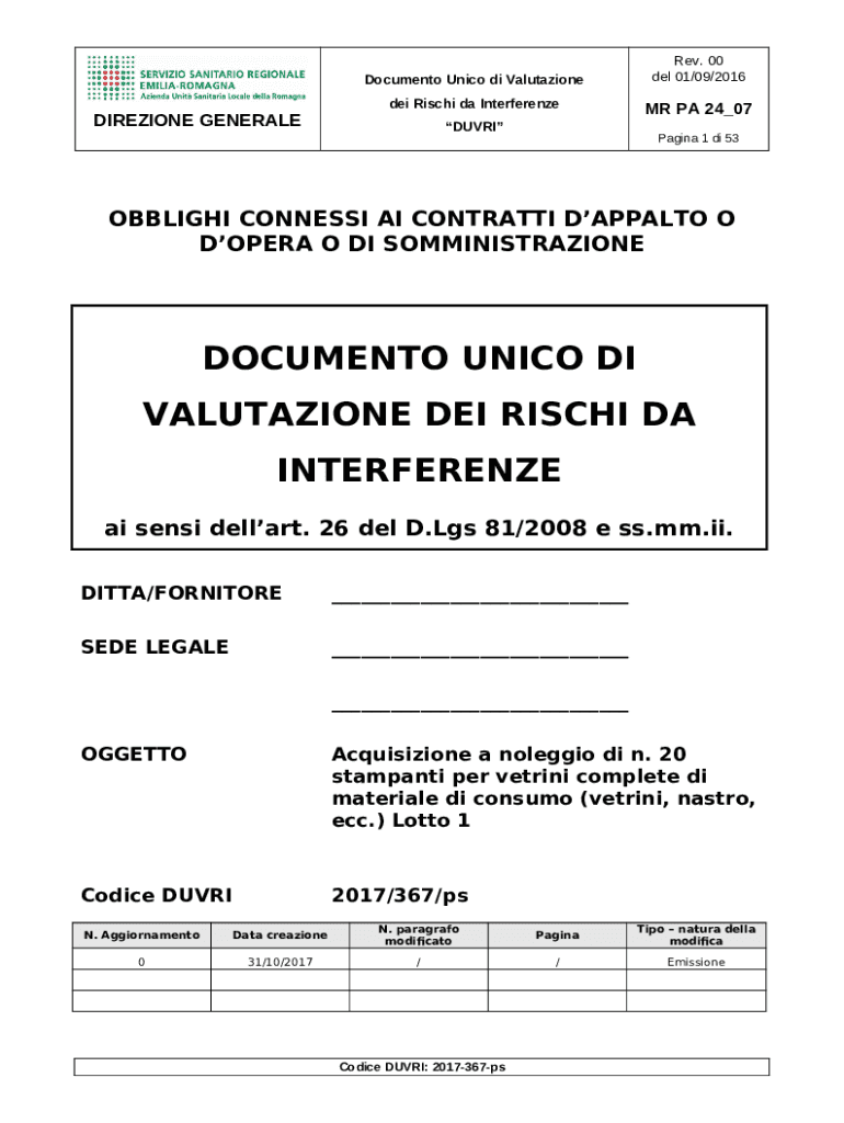Gli obblighi e i rischi da interferenza negli appalti e... Doc Template | pdfFiller