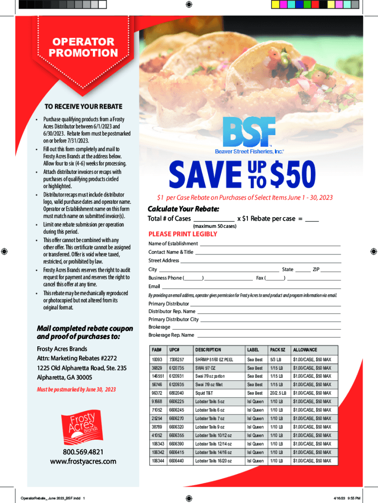 Fillable Online November 2023 Supplier Rebates by Sysco Central Plains ...