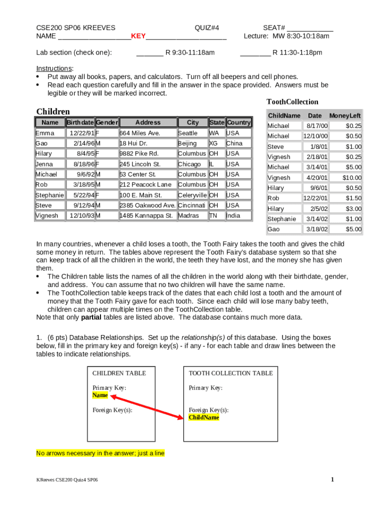 NAME KEYLecture:MW 8:30-10:18am - web cse ohio-state Doc Template | pdfFiller