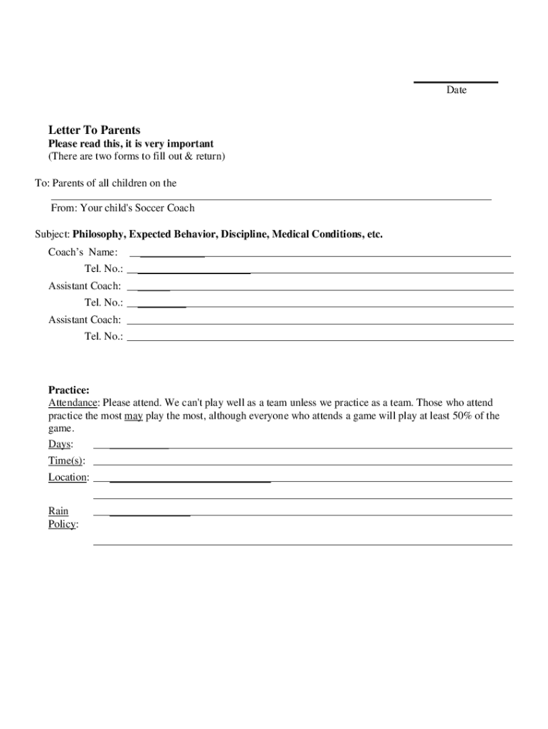 Fillable Online Parent's Corner: The Letter Your Teenager Can't Write You Fax Email Print ...