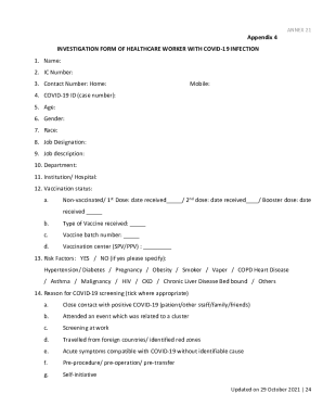 Fillable Online Appendix 4 ANNEX 21 PDF Form Fax Email Print - pdfFiller