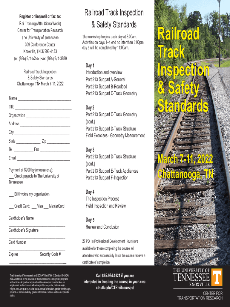 Fillable Online ttap utk Fillable Online ctr utk Railroad Track ...