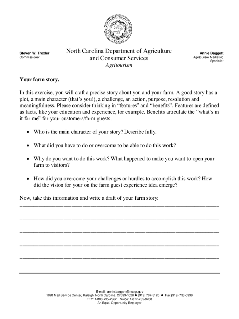 Fillable Online Steve Troxler Wants To Take N.C. Agriculture Into The ...