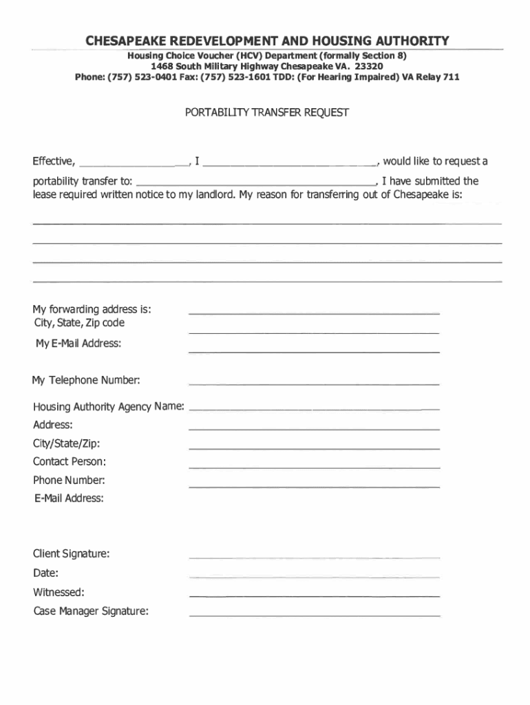 Fillable Online PORT REQUEST Fax Email Print - pdfFiller