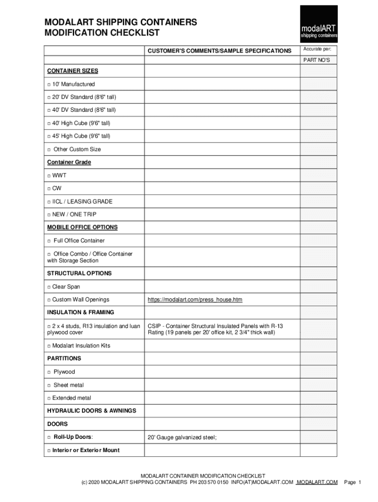 Fillable Online MOD WORKSHEET Fax Email Print - pdfFiller