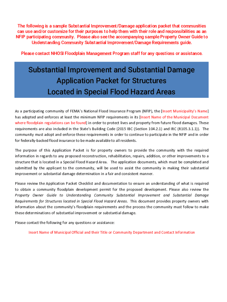 Fillable Online Substantial Damage Management Plan Template Fax Email ...