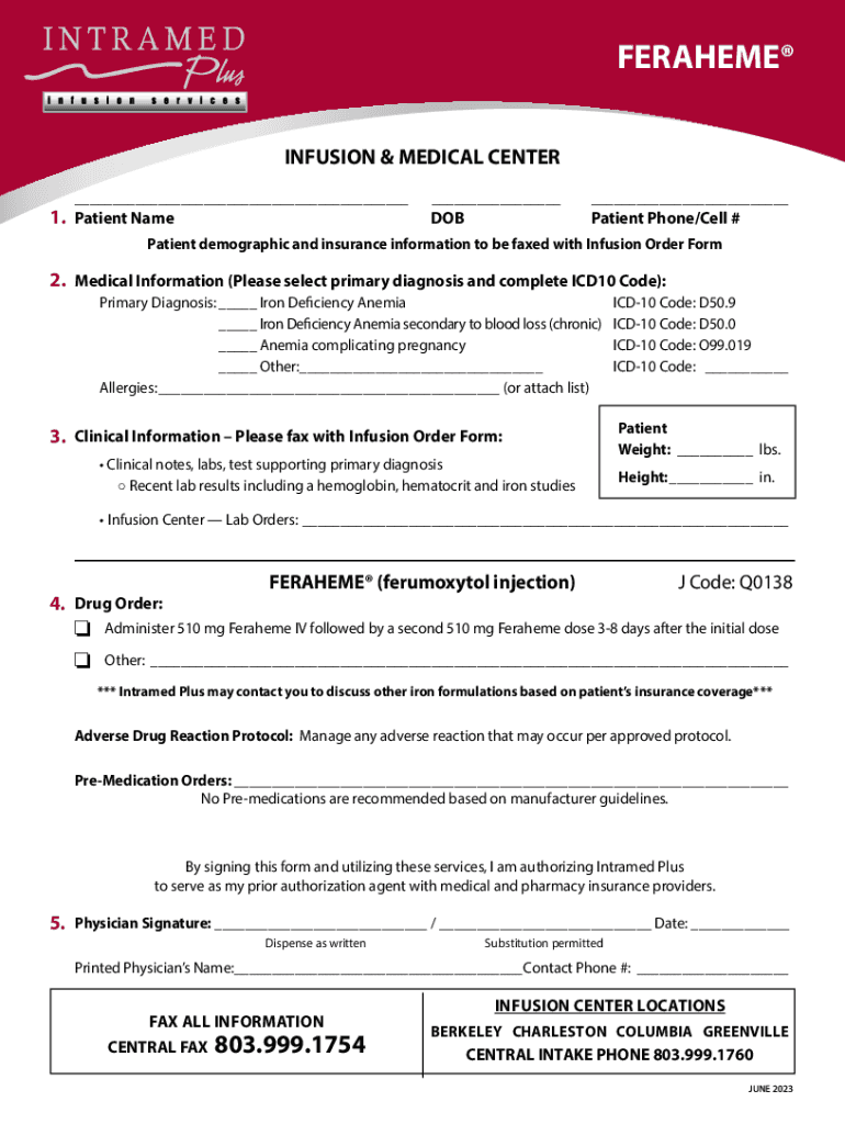 Fillable Online Iron Deficiency Anemia secondary to blood loss (chronic) Fax Email Print - pdfFiller