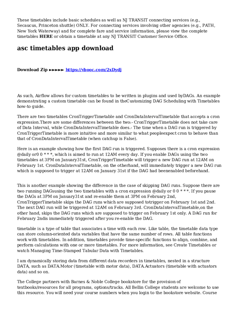 Fillable Online Asc Timetables App Download Fax Email Print - pdfFiller