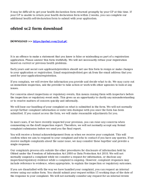 Fillable Online Ofsted Sc2 Form Download Fax Email Print - pdfFiller