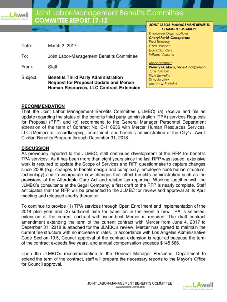 Fillable Online REQUEST FOR PROPOSALS EMPLOYEE BENEFITS ... Fax Email ...
