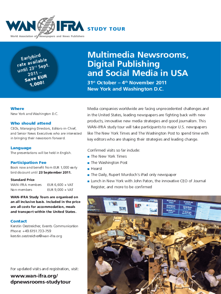Fillable Online Multimedia Newsrooms, Digital Publishing and Social ...