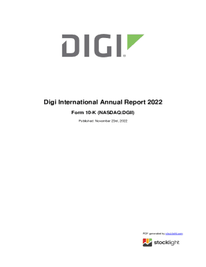 Fillable Online Digi International Inc (DGII) SEC Filing 10-K Annual Report ... Fax Email Print ...