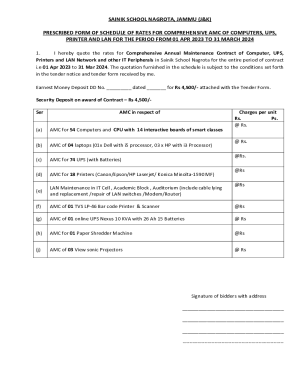 Fillable Online AMC Computer Rate Chart.pdf Fax Email Print - pdfFiller