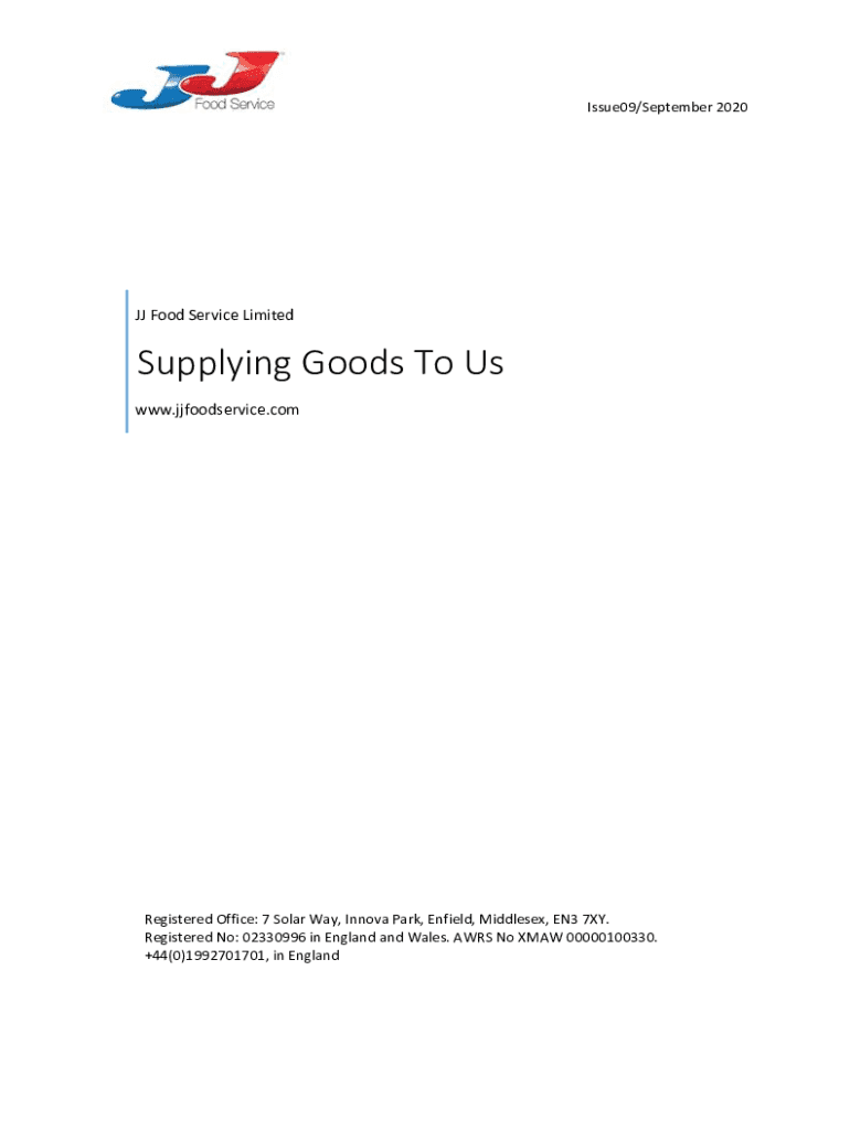 Fillable Online JJ FOOD SERVICE LIMITED overview - Companies House Fax Email Print - pdfFiller
