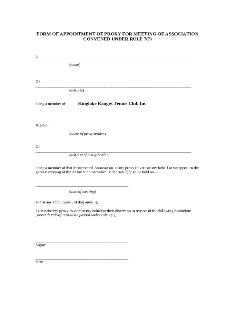 36. Appointment of proxy-holdersRulebook Doc Template | pdfFiller