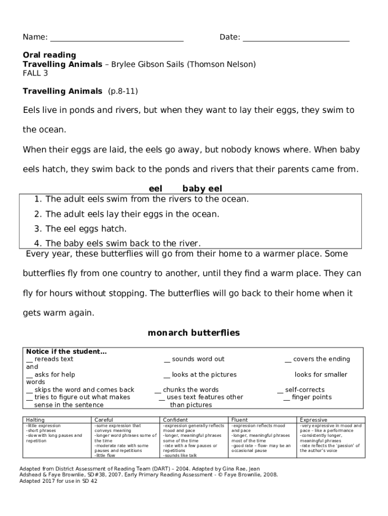 Travelling Animals - Brylee Gibson Sails (Thomson Nelson) Doc Template ...